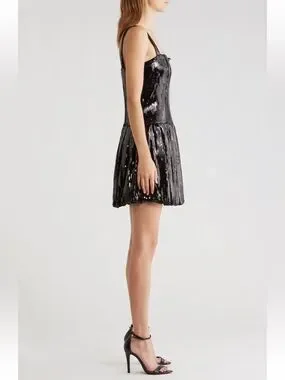 Wayf | Dresses | Wayf Bella Bubble Hem Sequin Cocktail Minidress | Poshmark